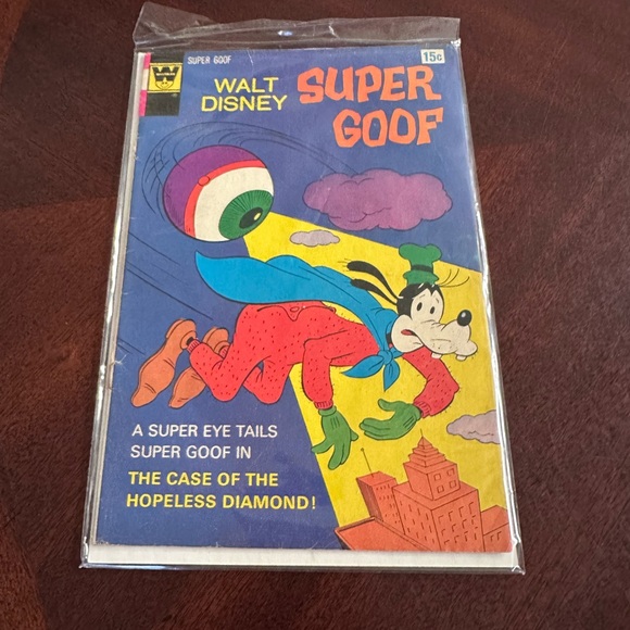 Disney | Other | Vintage 972 Whitman Walt Disney Super Goof Goofy Comic ...